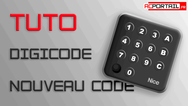 Changement du code d’un DIGICODE NICE EDSWG | ACPORTAIL